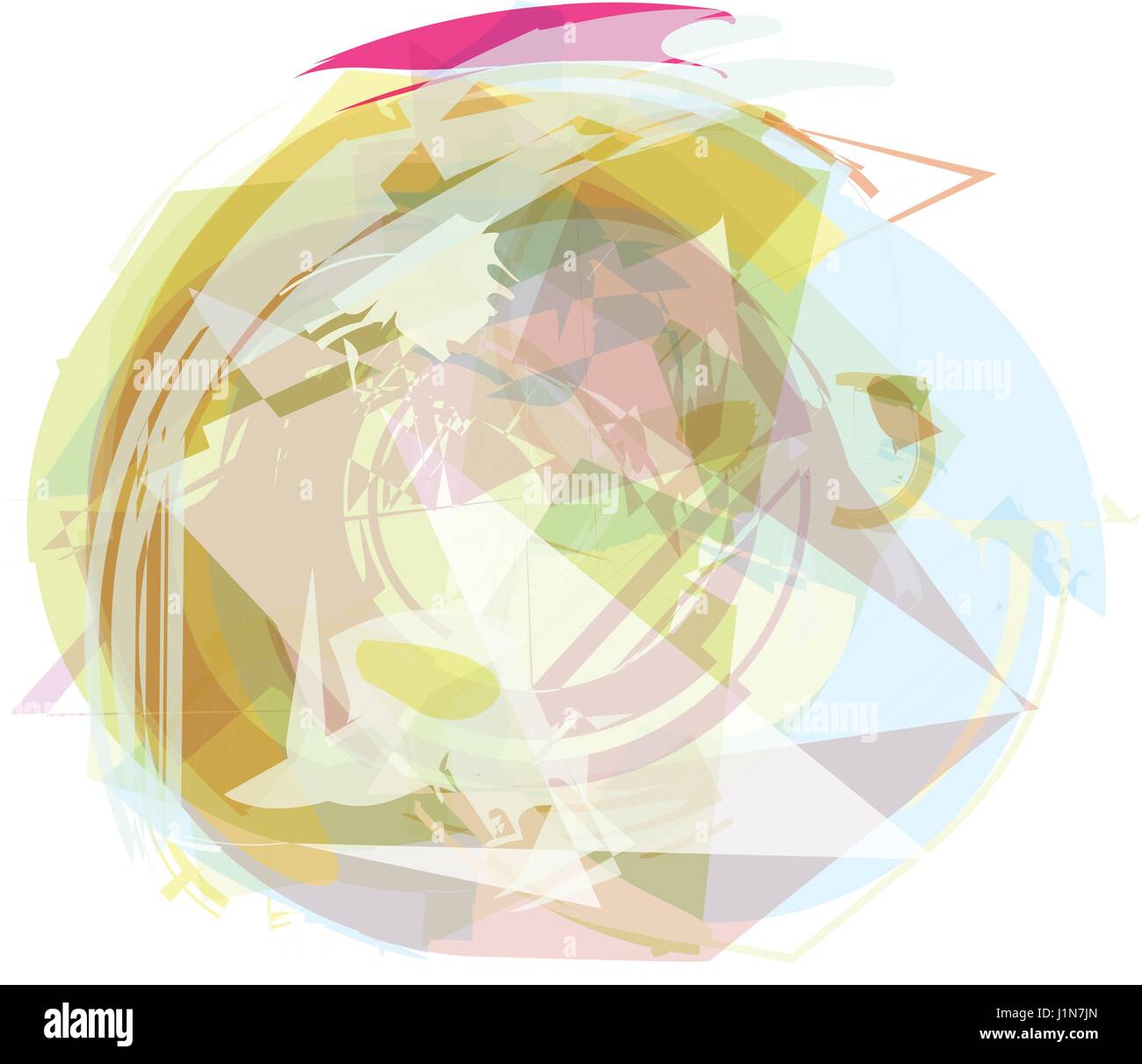 Trendy colorful transparent shapes abstract background illustration ...