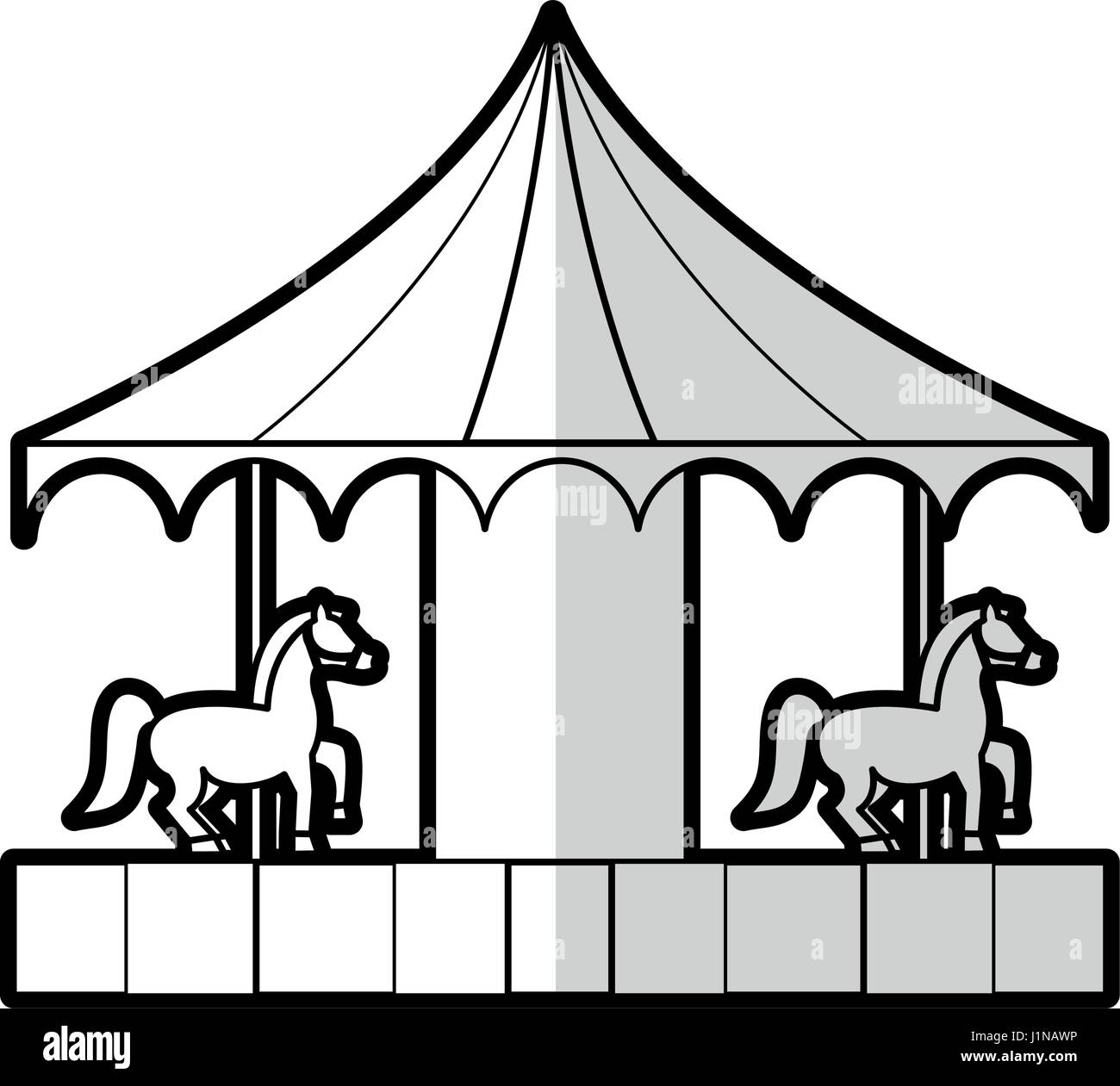 carrousel carnival or fair icon image Stock Vector Image & Art - Alamy