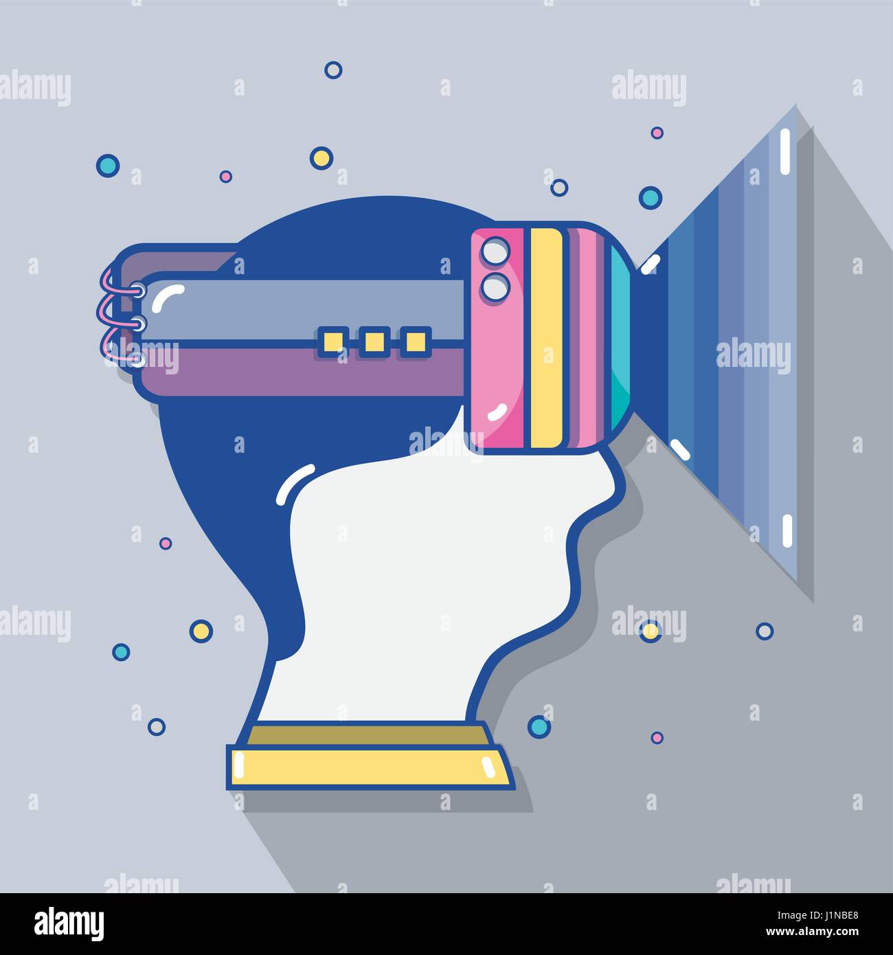 Virtual boy game console Stock Vector Images - Alamy