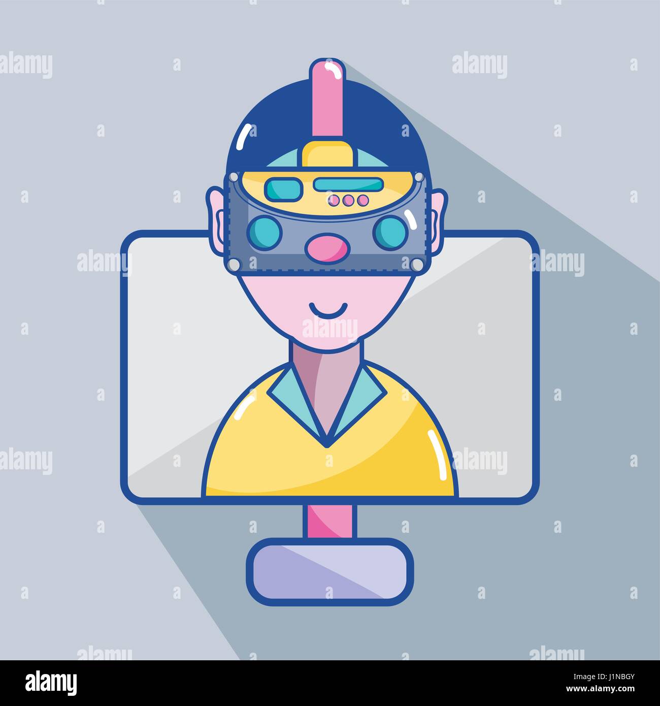 3d eyeglasses virtual experience game Stock Vector Image & Art - Alamy