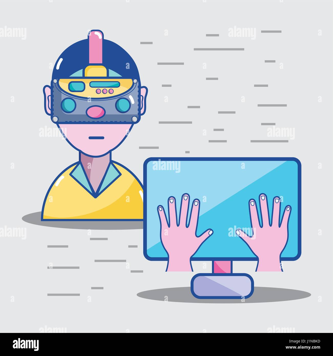 3d eyeglasses virtual experience game Stock Vector Image & Art - Alamy