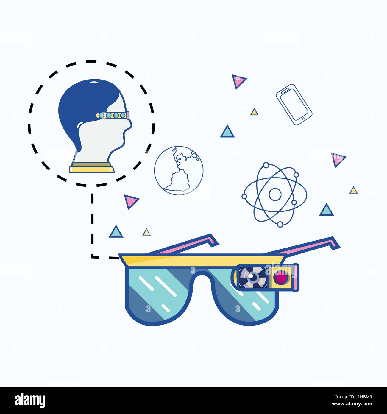 Virtual boy game console Stock Vector Images - Alamy