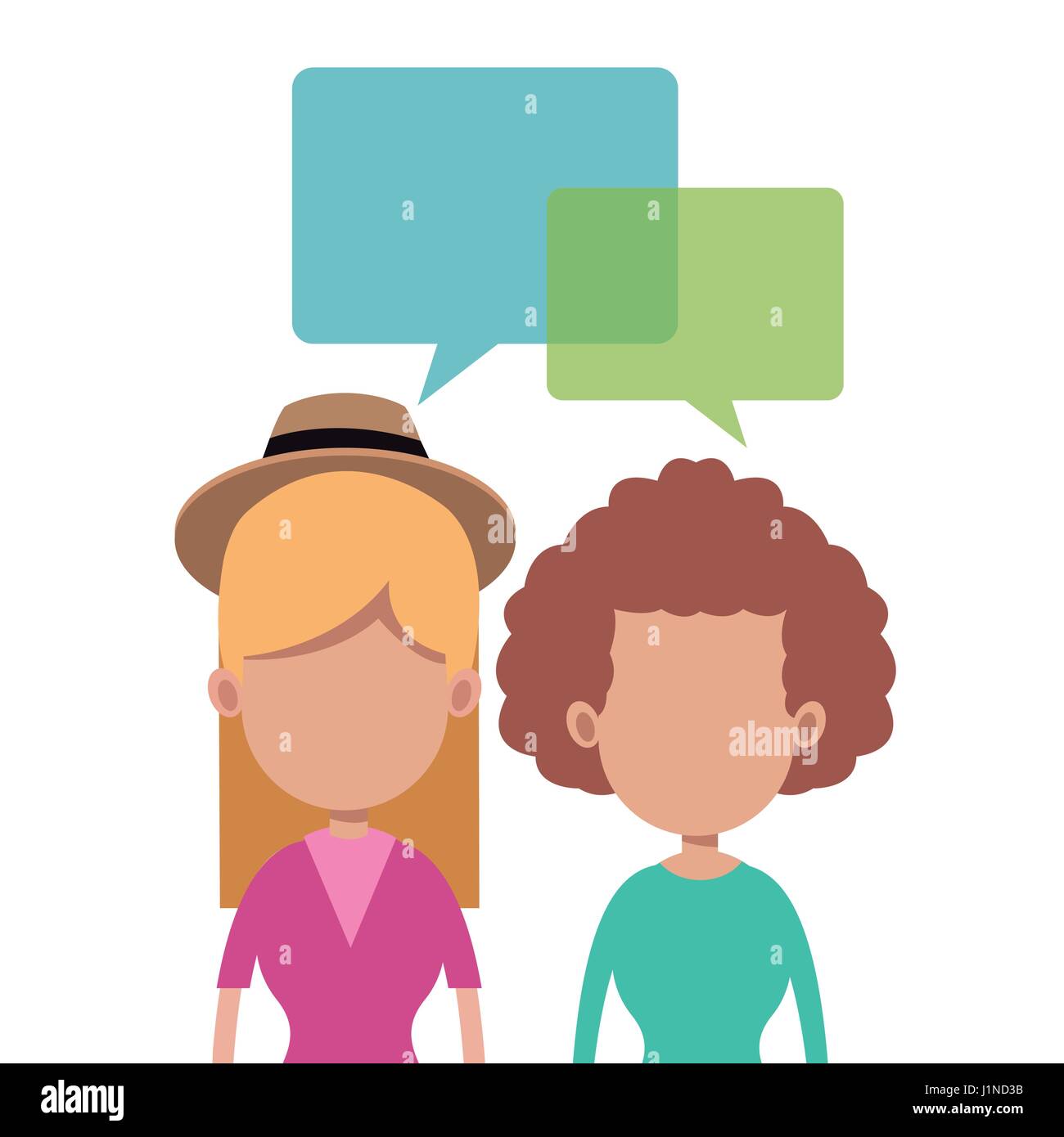 women together talking image Stock Vector Image & Art - Alamy