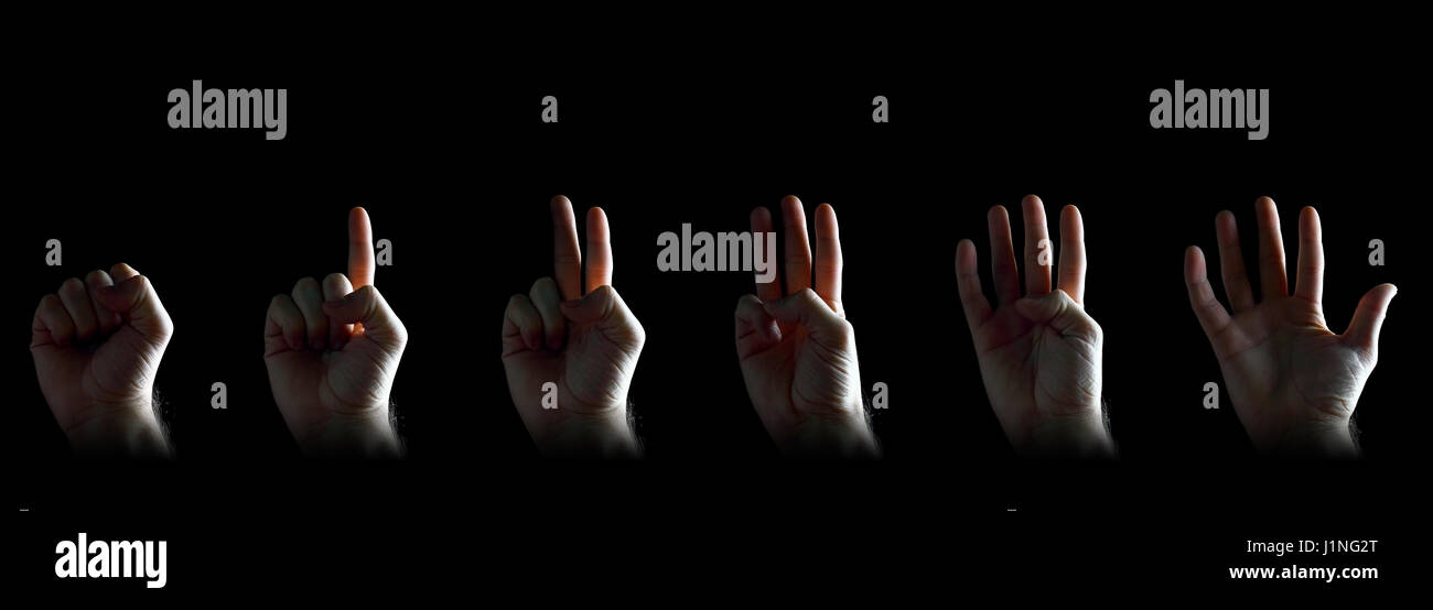 Set of gesturing hands Stock Photo - Alamy