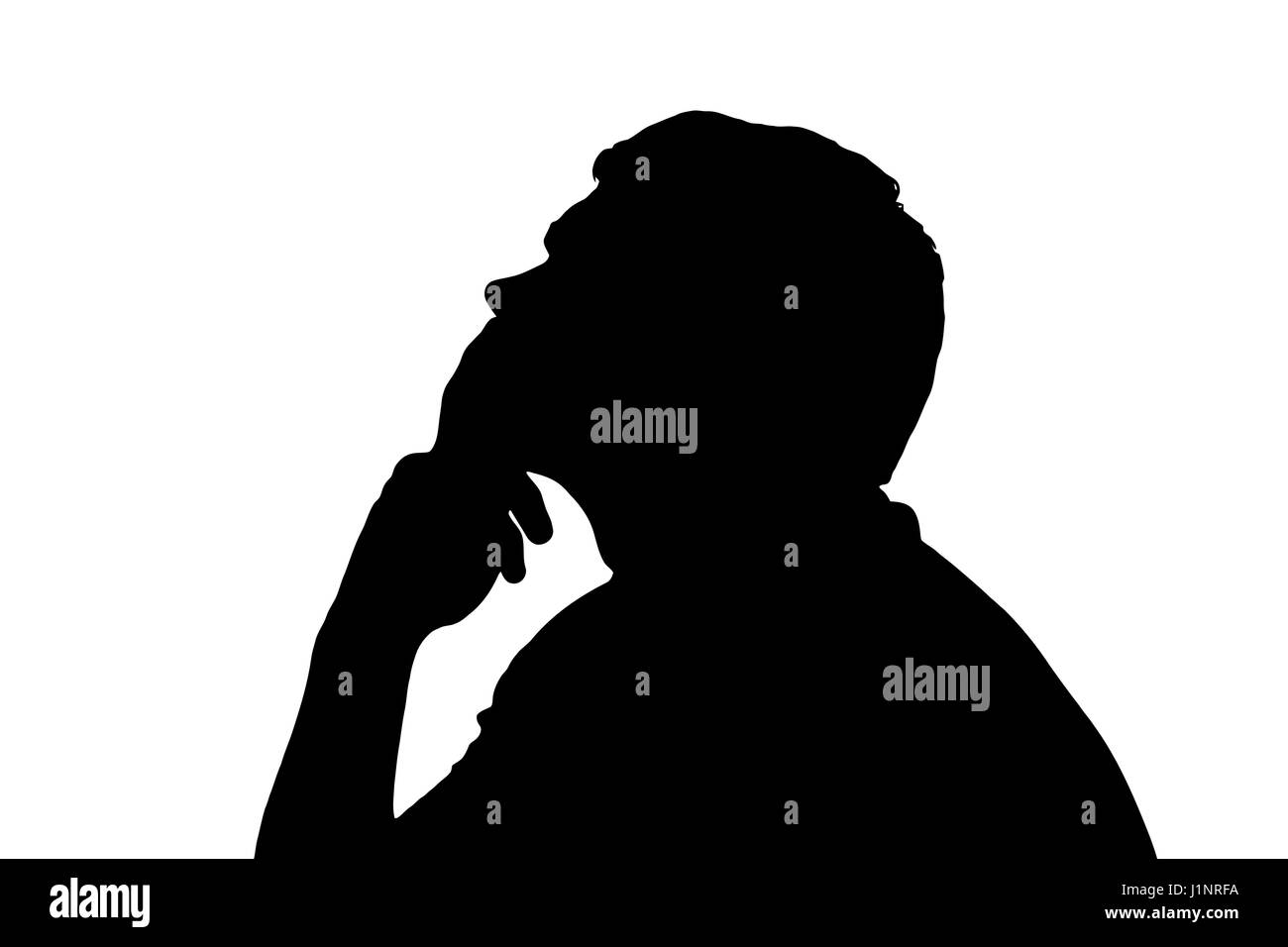 Mouth finger side profile Stock Vector Images - Alamy