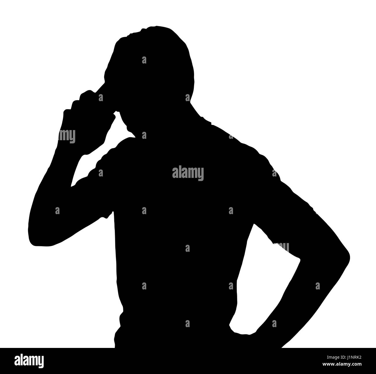 Male profile talking Stock Vector Images - Alamy