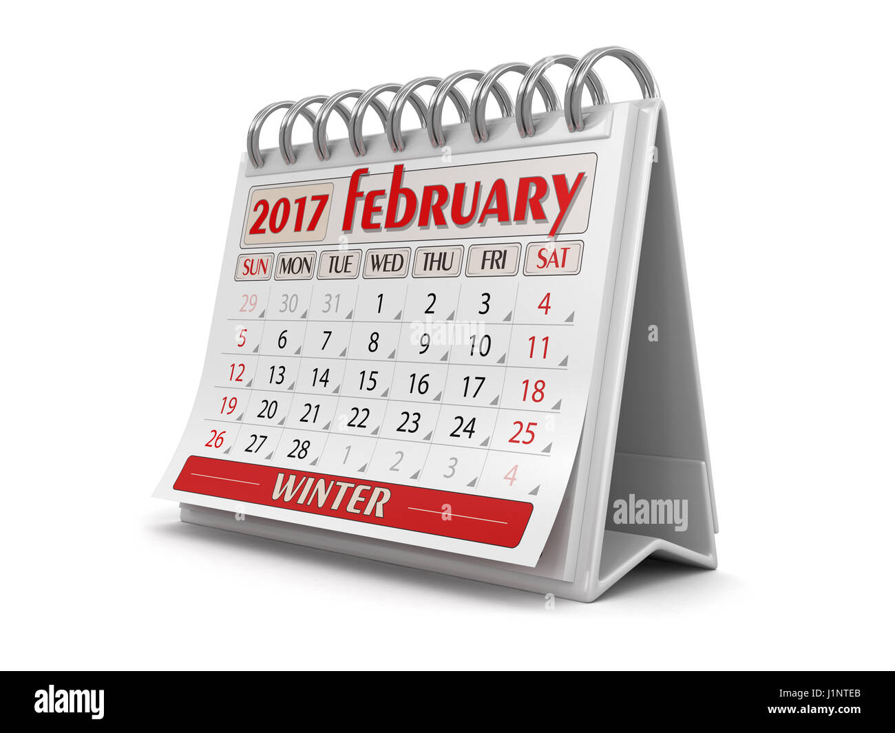 Calendar 2017. Image with clipping path Stock Photo - Alamy