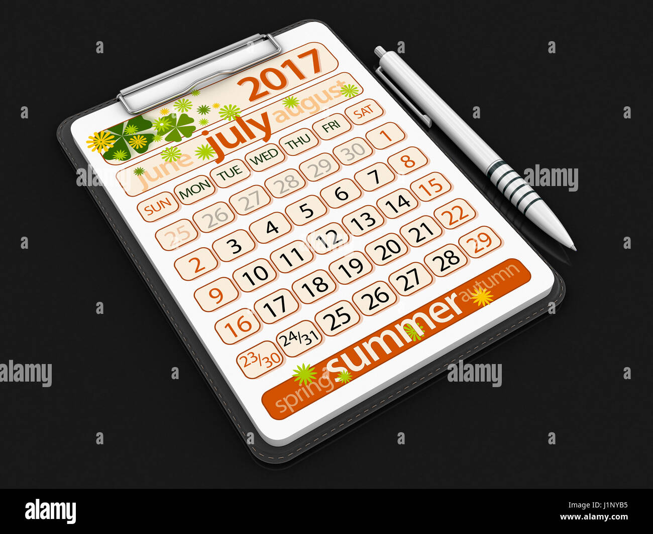 Calendar 2017. Image with clipping path Stock Photo - Alamy