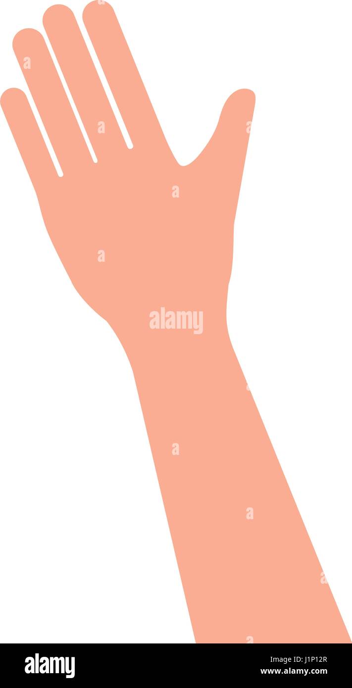 Human hand up symbol Stock Vector Image & Art - Alamy