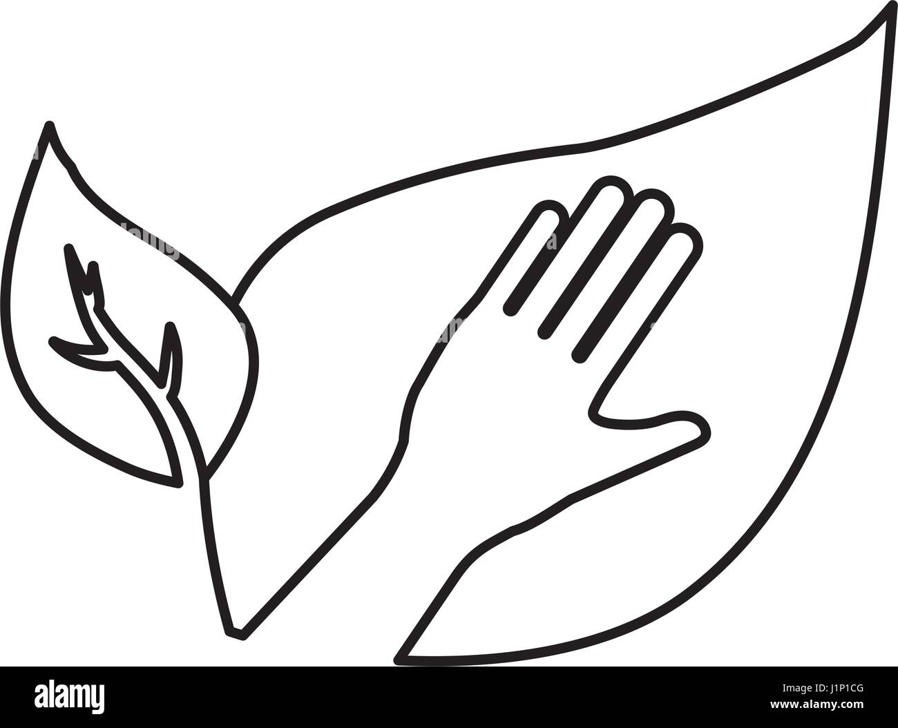 Human hand up symbol Stock Vector Image & Art - Alamy