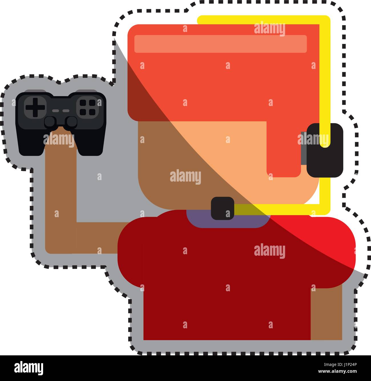 Gamer boy pixelated Stock Vector Image & Art - Alamy