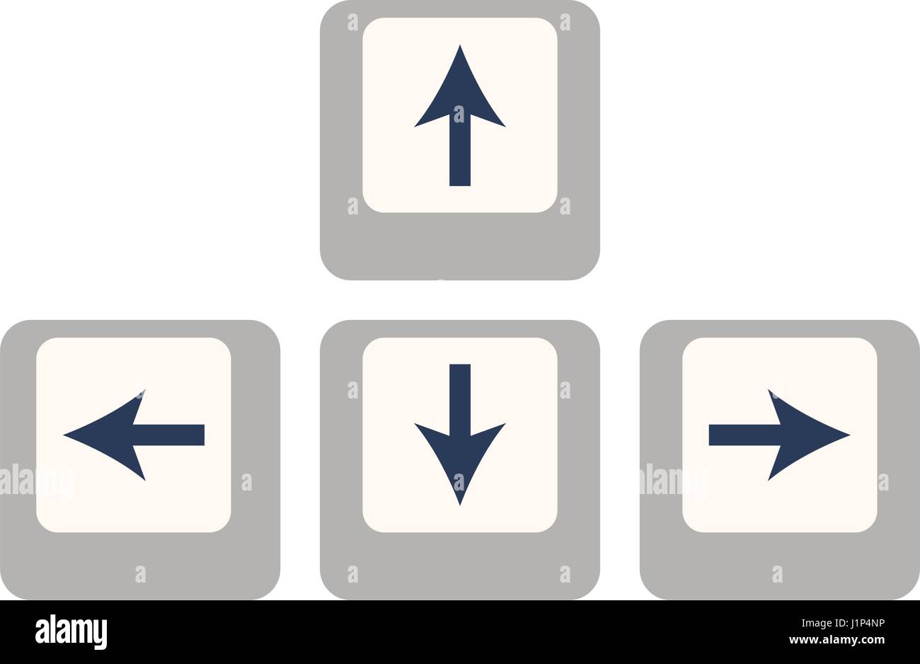 Keyboard arrows Stock Vector Images - Alamy