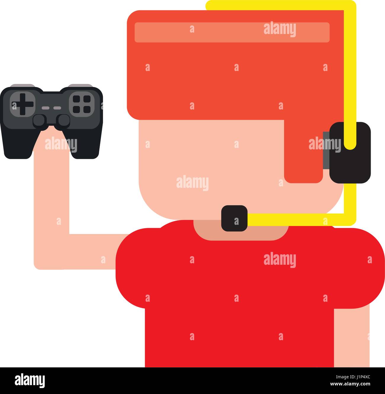 Gamer boy pixelated Stock Vector Image & Art - Alamy