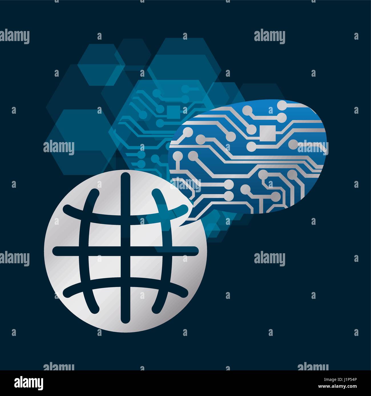 Digital communication technology Stock Vector Image & Art - Alamy
