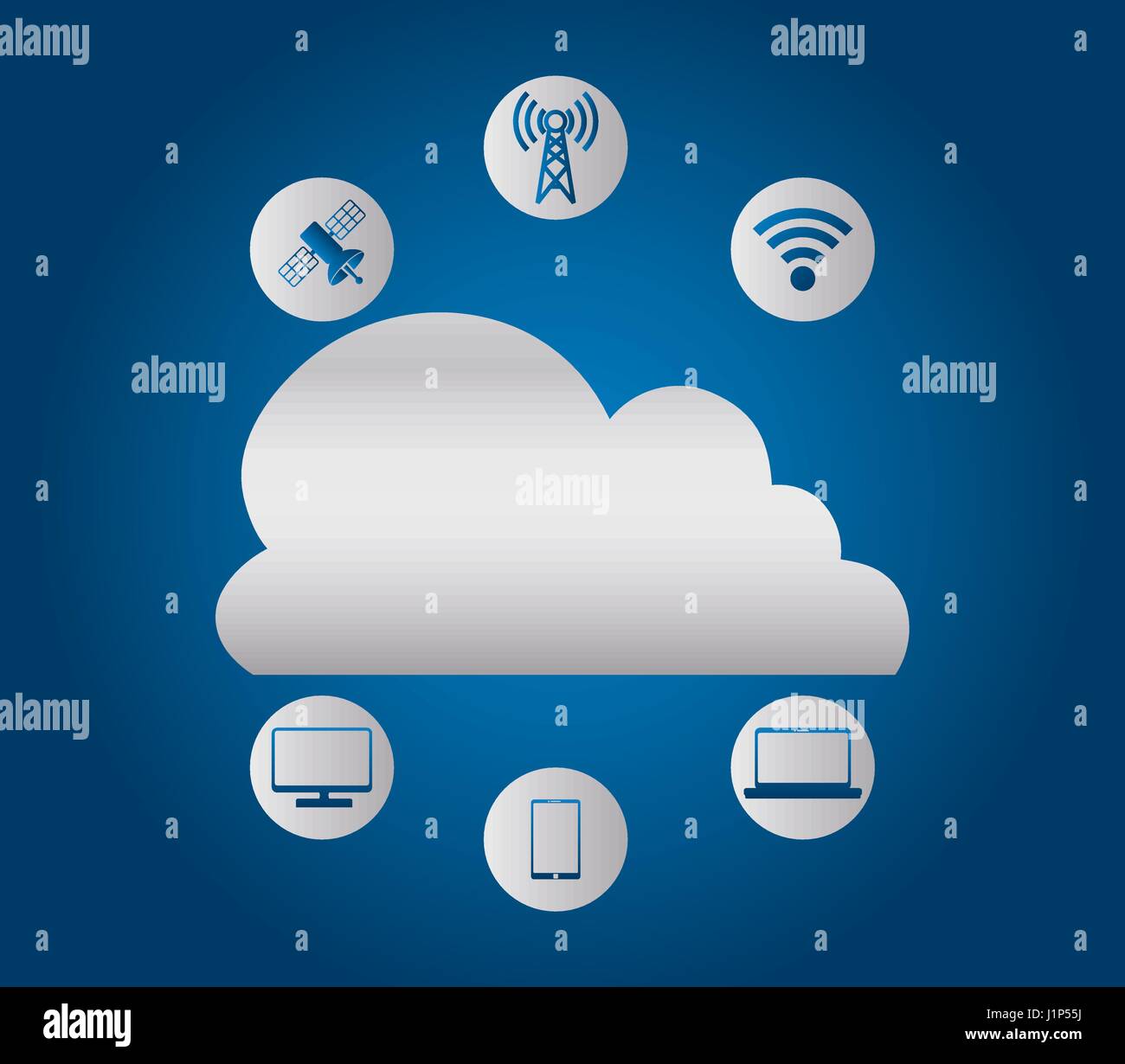 Digital communication technology Stock Vector Image & Art - Alamy