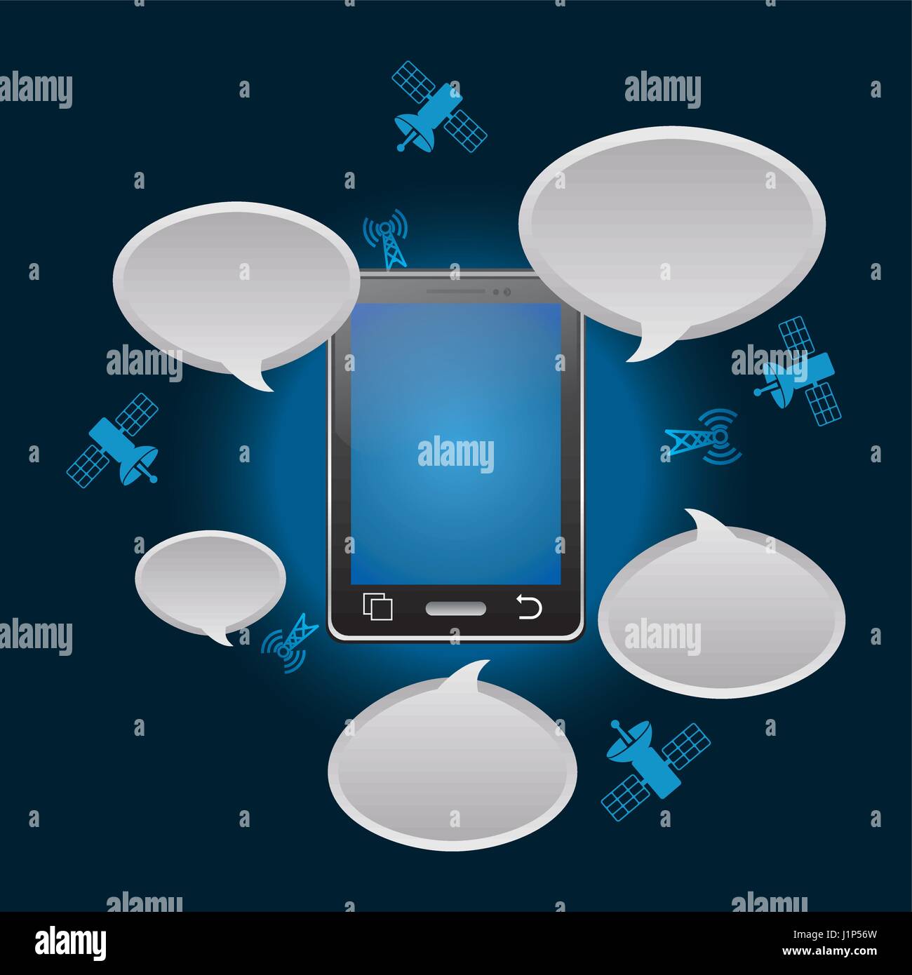 Internet communication satellites Stock Vector Images - Alamy