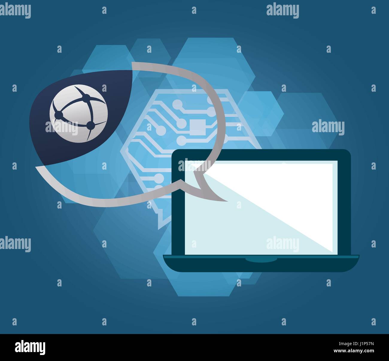 Digital communication technology Stock Vector Image & Art - Alamy