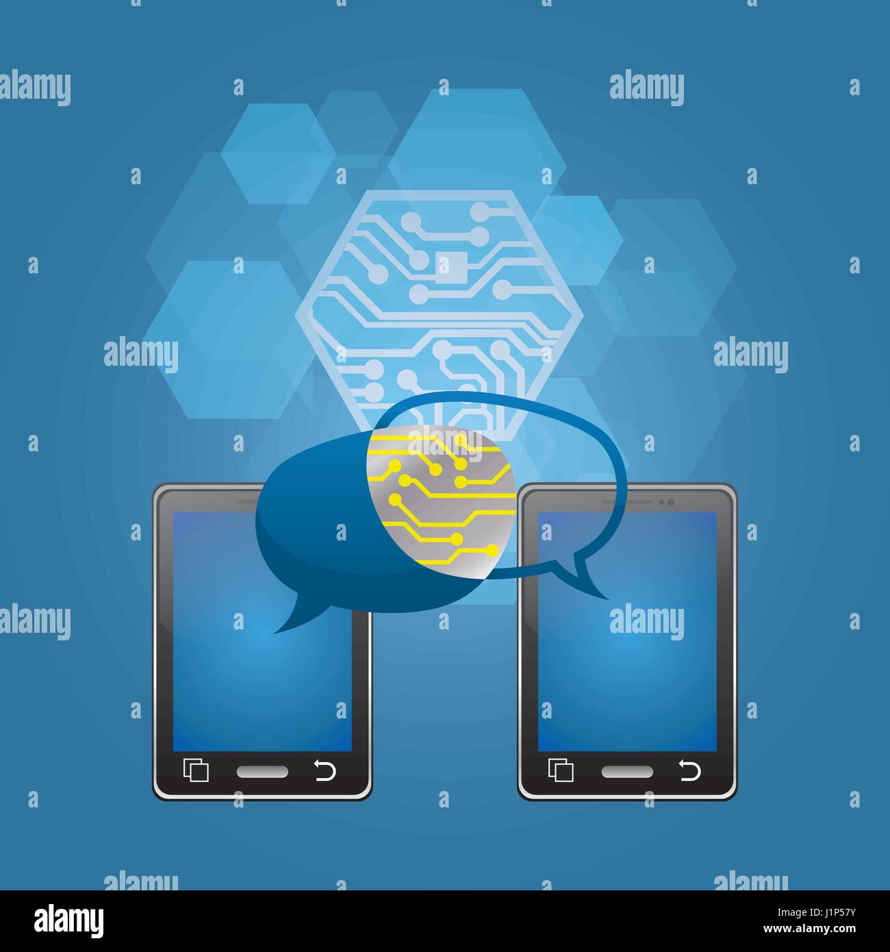 Digital communication technology Stock Vector Image & Art - Alamy