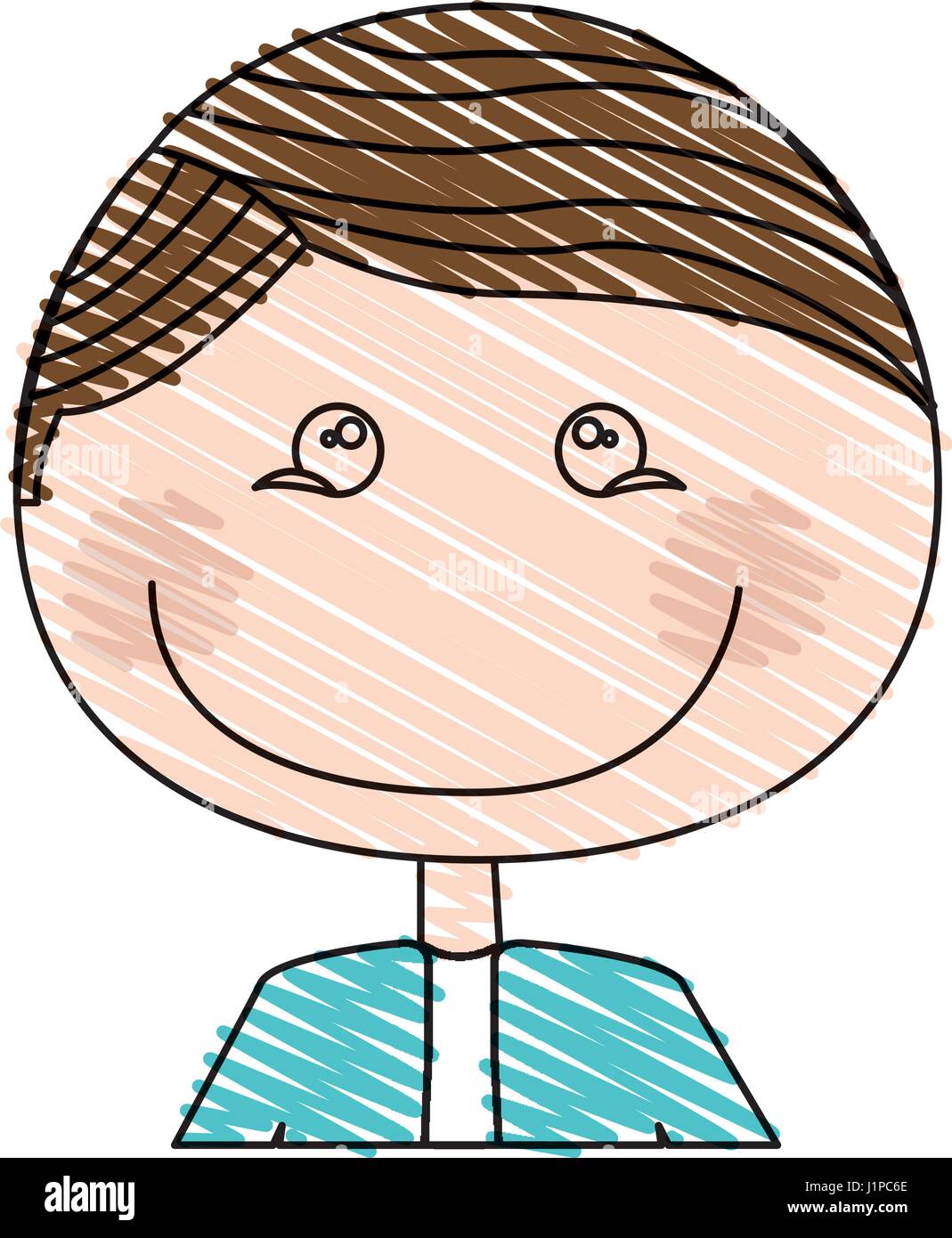 color pencil drawing of caricature half body male with formal suit ...