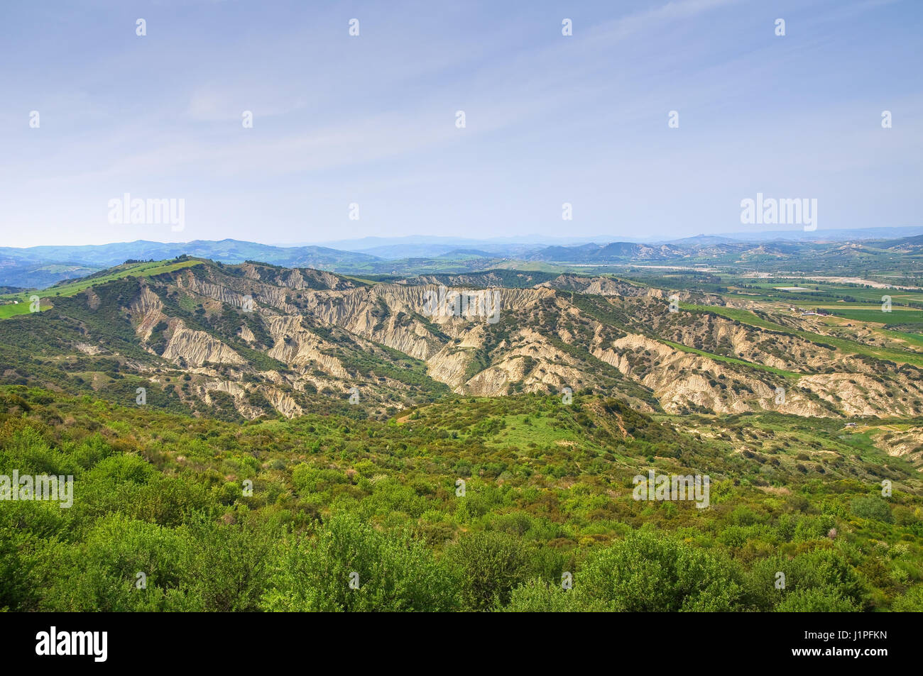 Panoramic view of Tursi. Basilicata. Italy Stock Photo - Alamy