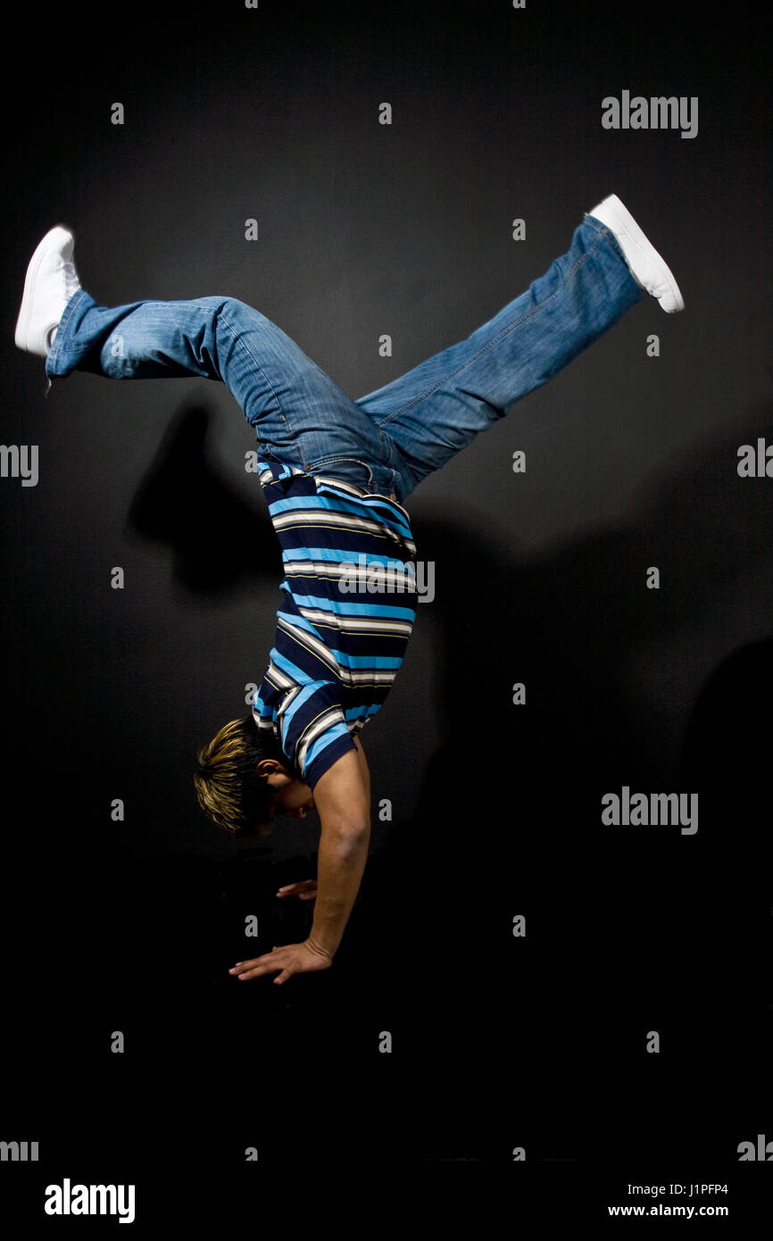 A shot of a hispanic man dancing Stock Photo - Alamy
