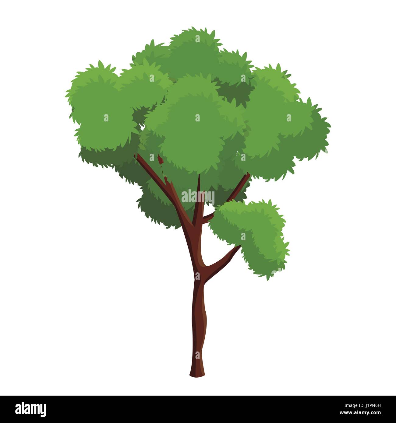 cartoon tree plant natural forest Stock Vector Image & Art - Alamy