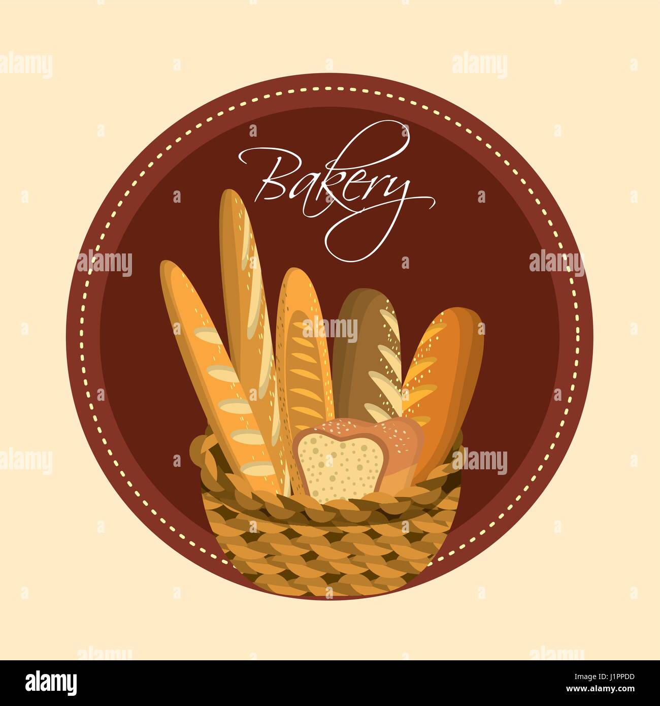 sticker emblem fresh bread bakery Stock Vector Image & Art - Alamy
