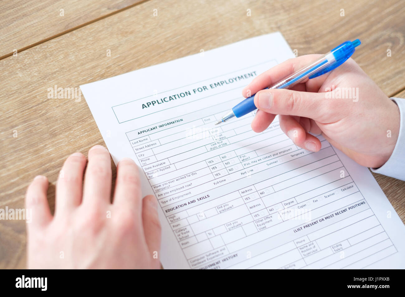 Position of employment hi-res stock photography and images - Alamy