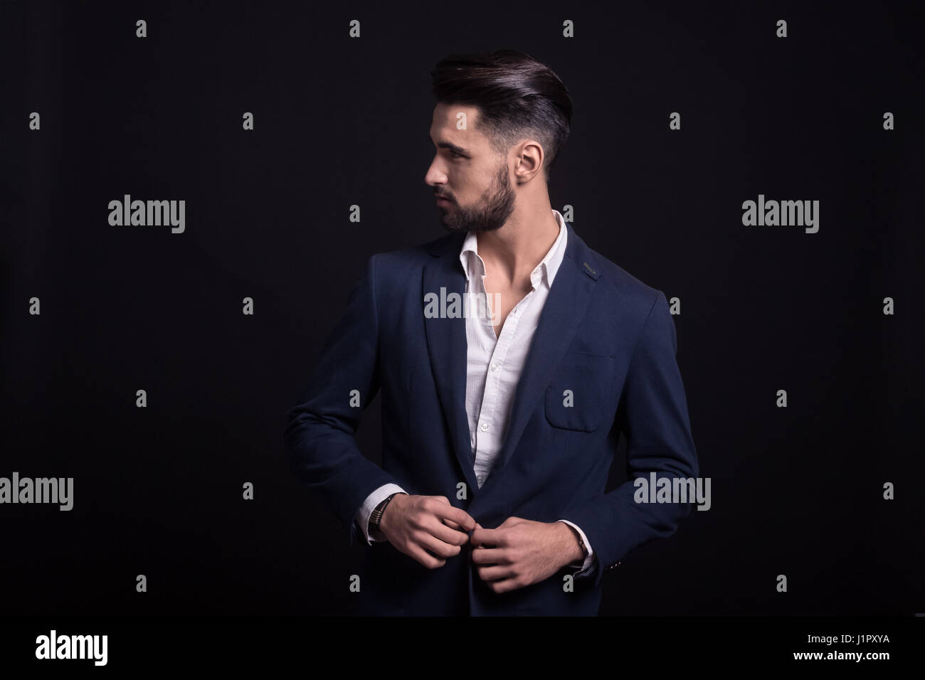 Young adult man, handsome fashion model, good looking, looking sharp ...