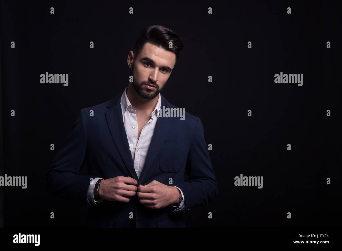 Young adult man, handsome fashion model, good looking, looking sharp ...