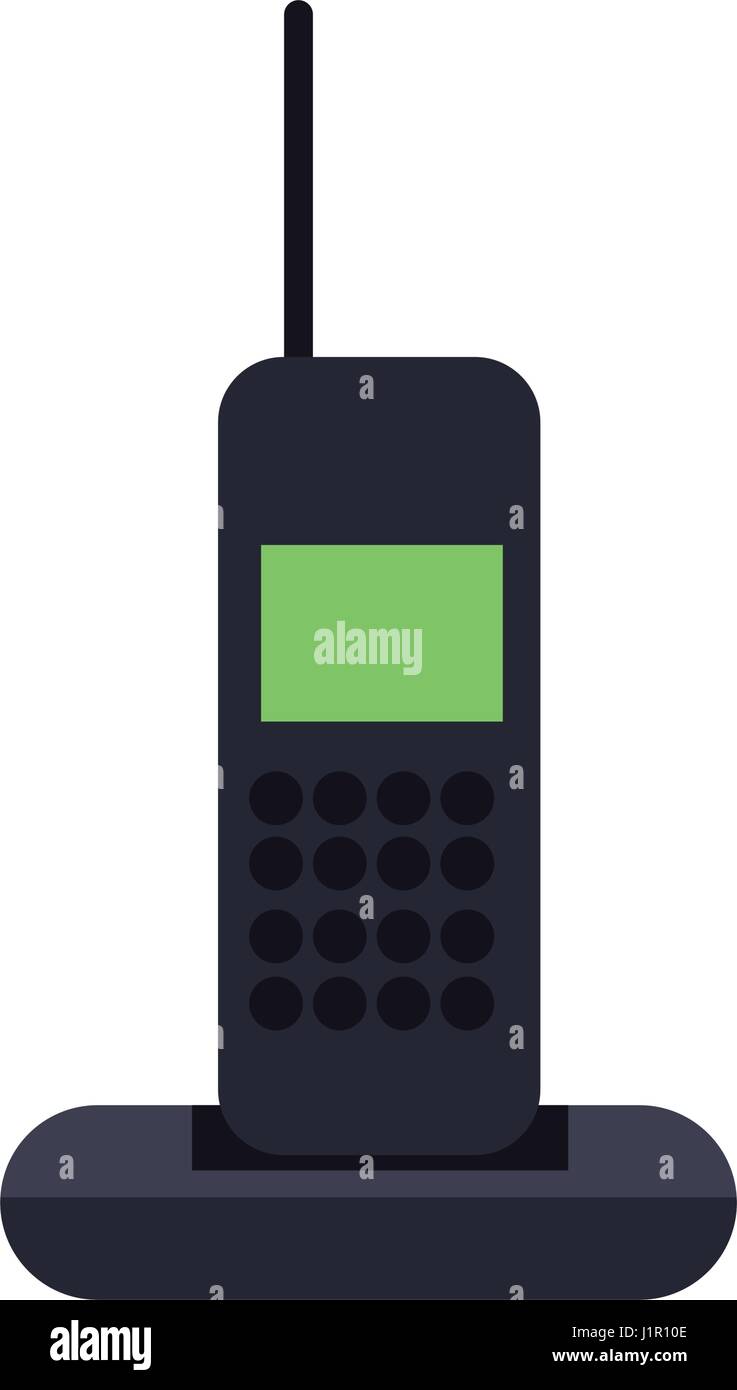 Digital cordless telephone Stock Vector Images - Alamy