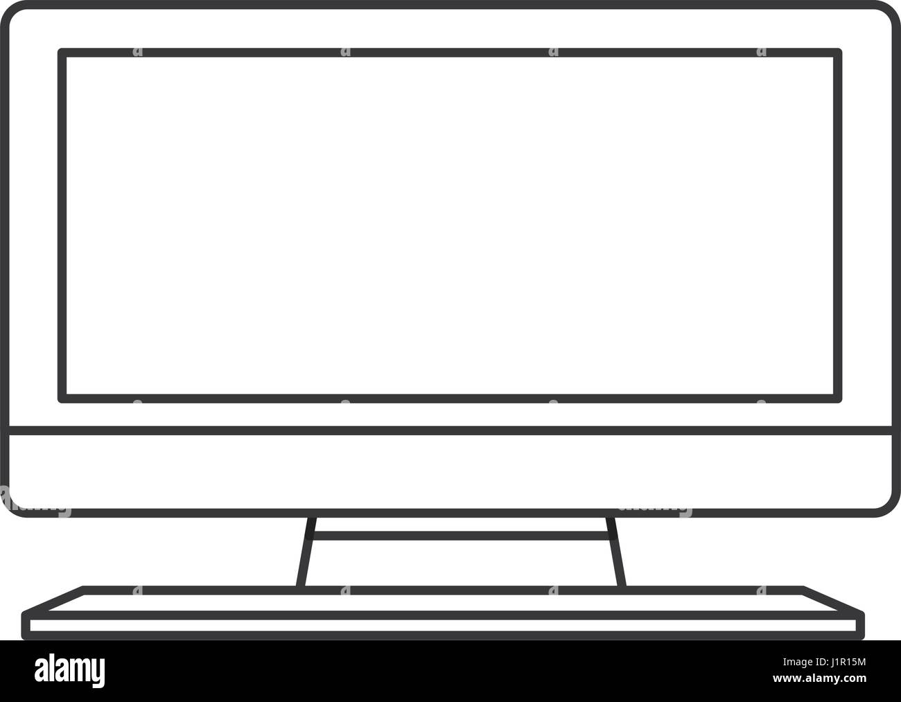 tv screen technology outline Stock Vector Image & Art - Alamy