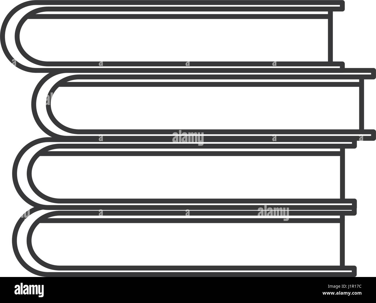 pile book library learning outline Stock Vector Image & Art - Alamy