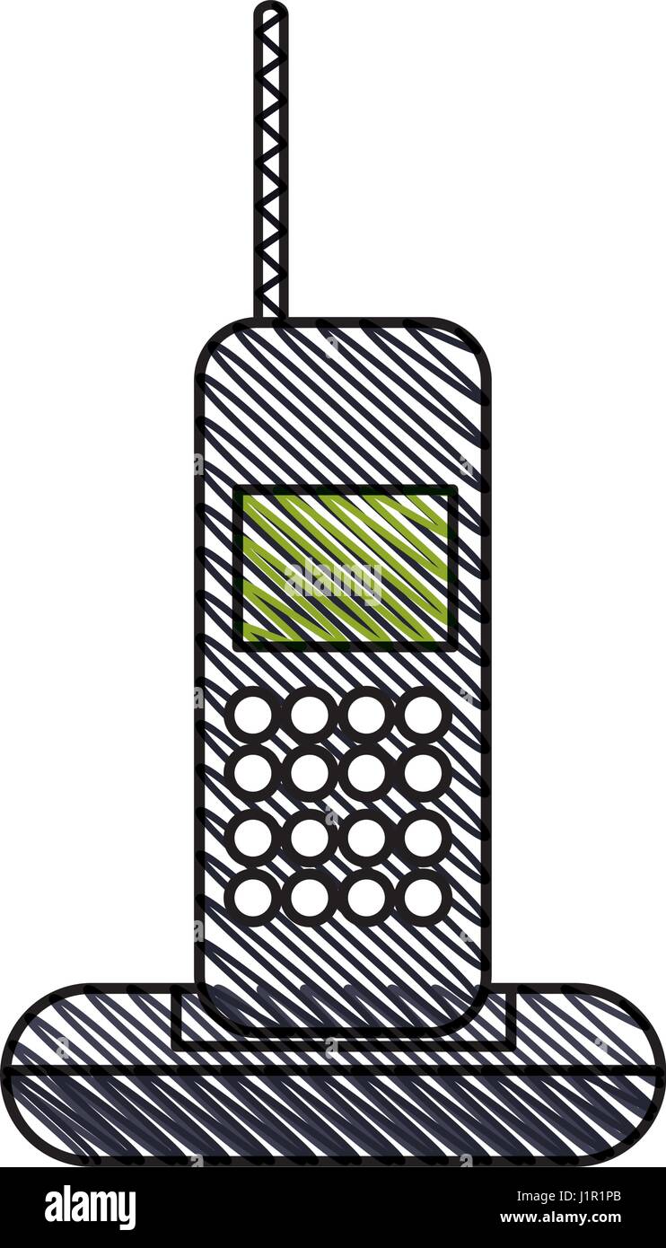 Telephone with cradle Stock Vector Images - Alamy