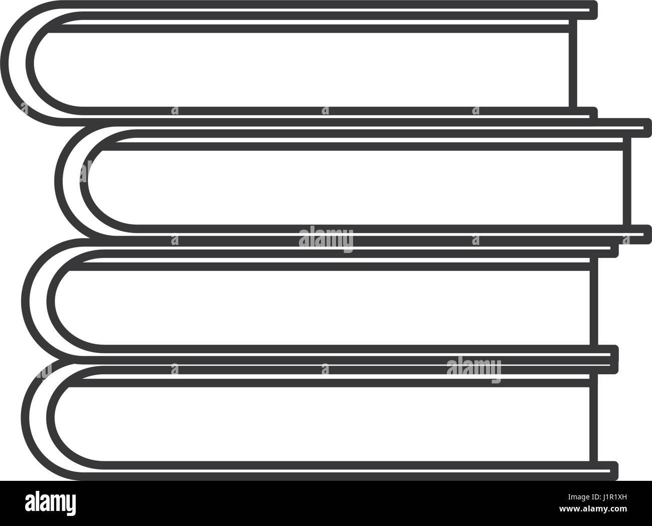 pile book knowledge library outline Stock Vector Image & Art - Alamy