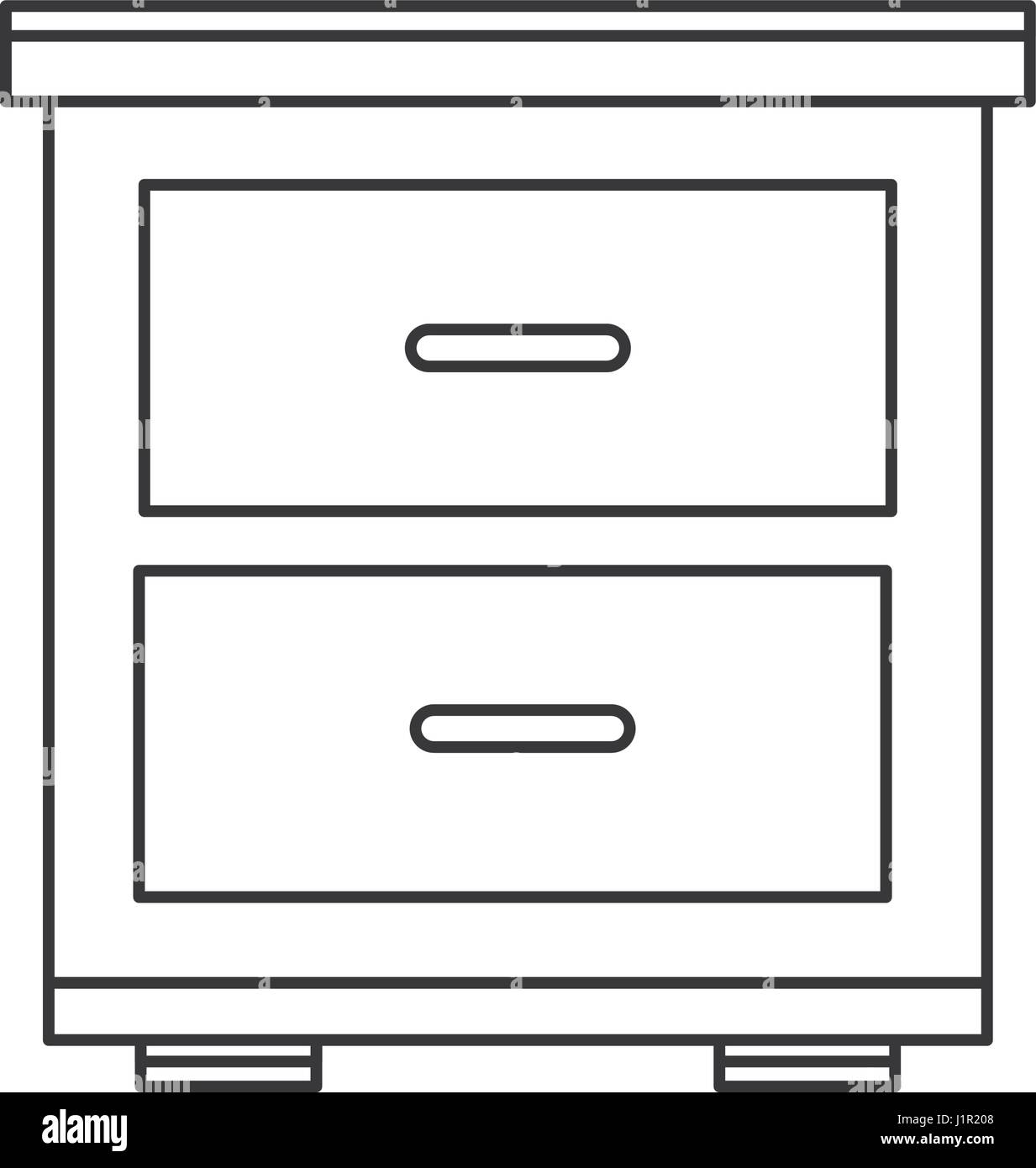 Bedroom Furniture Outline High Resolution Stock Photography and Images ...