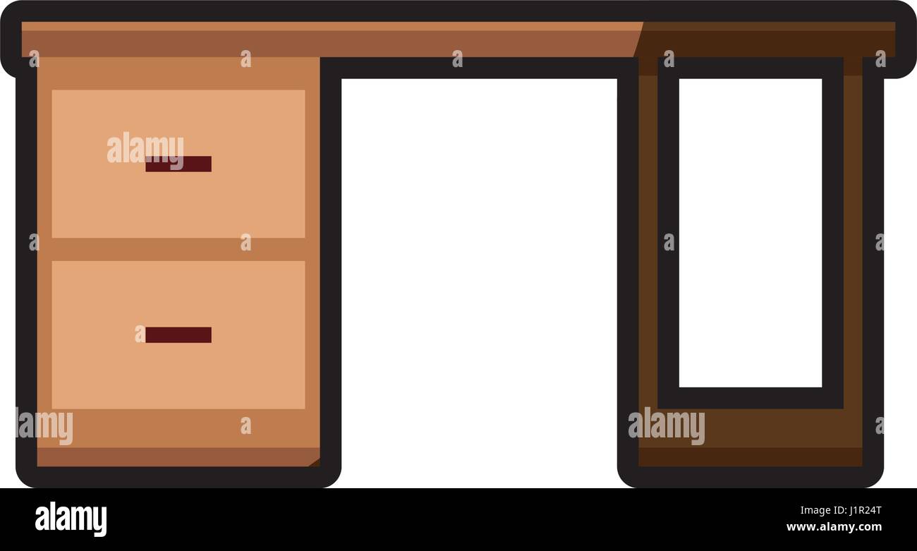 desk furniture office work shadow Stock Vector Image & Art - Alamy