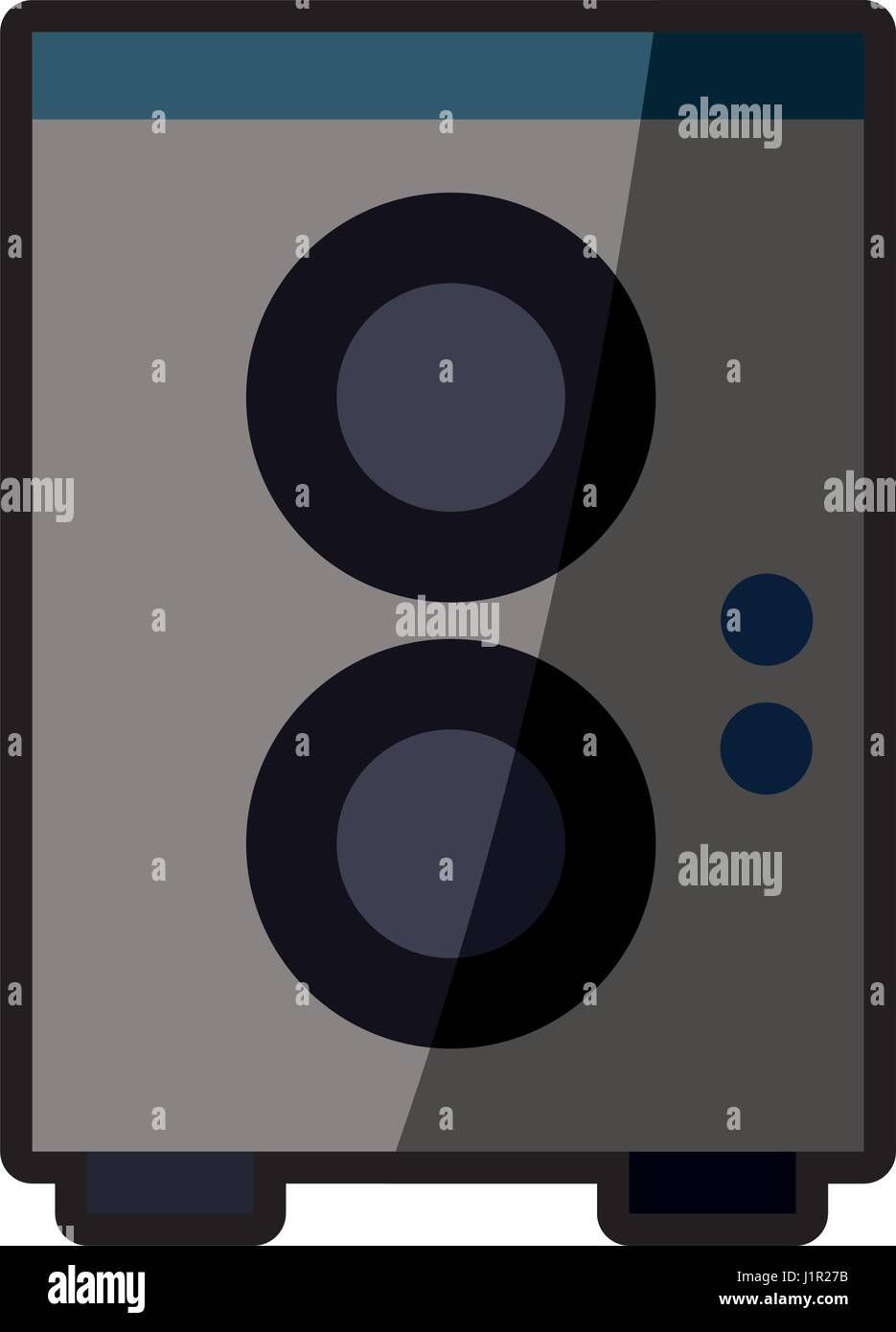 speaker sound audio shadow Stock Vector Image & Art - Alamy