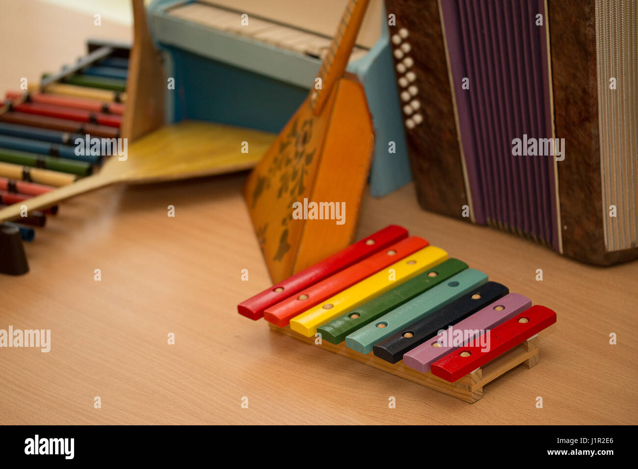 Children's toys musical instruments balalaika, accordion, harpsichord ...