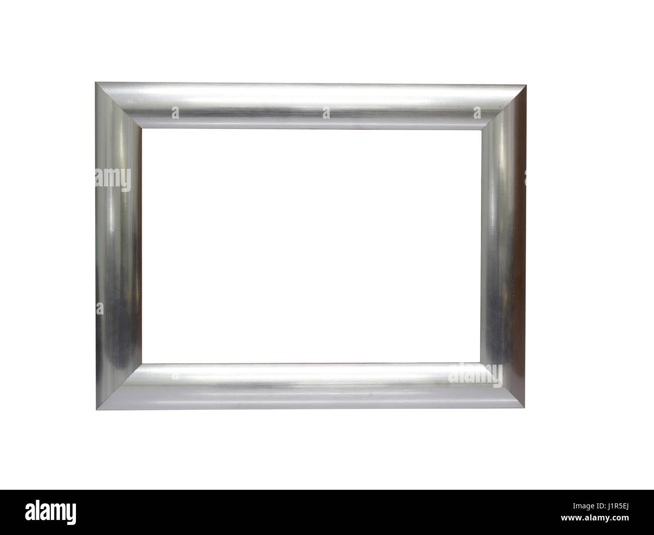 silver vintage frame isolated on white background Stock Photo - Alamy