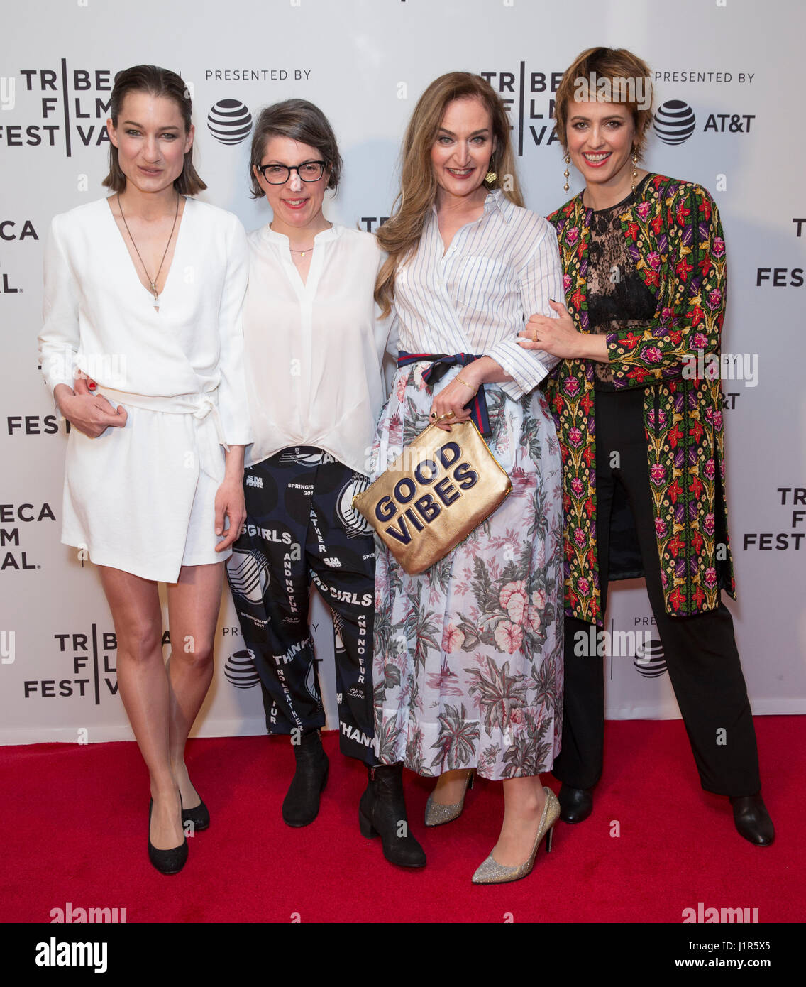 New York, United States. 21st Apr, 2017. Marie Leuenberger, Petra Volpe ...