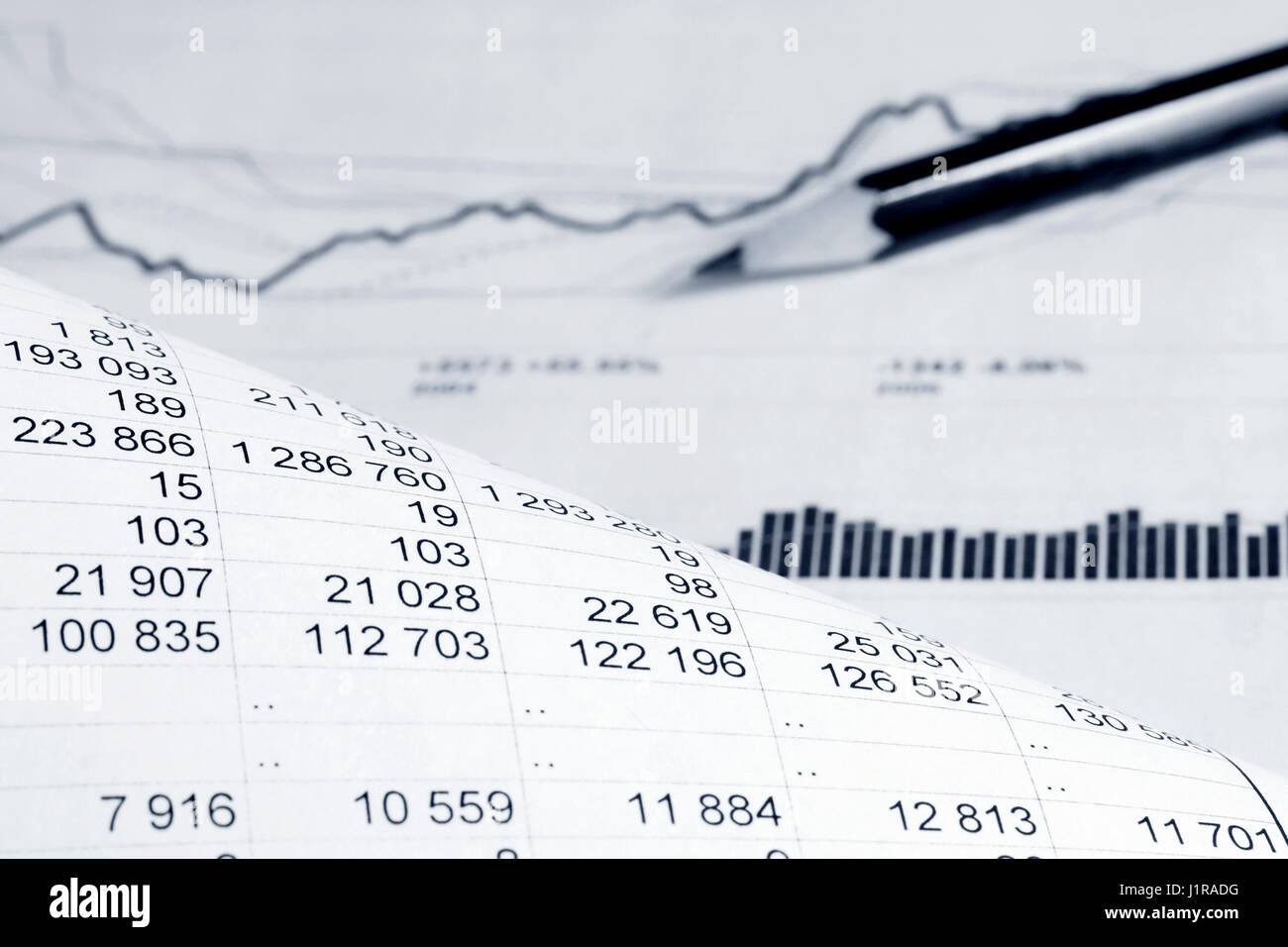 Financial accounting graphs and charts analysis Stock Photo - Alamy
