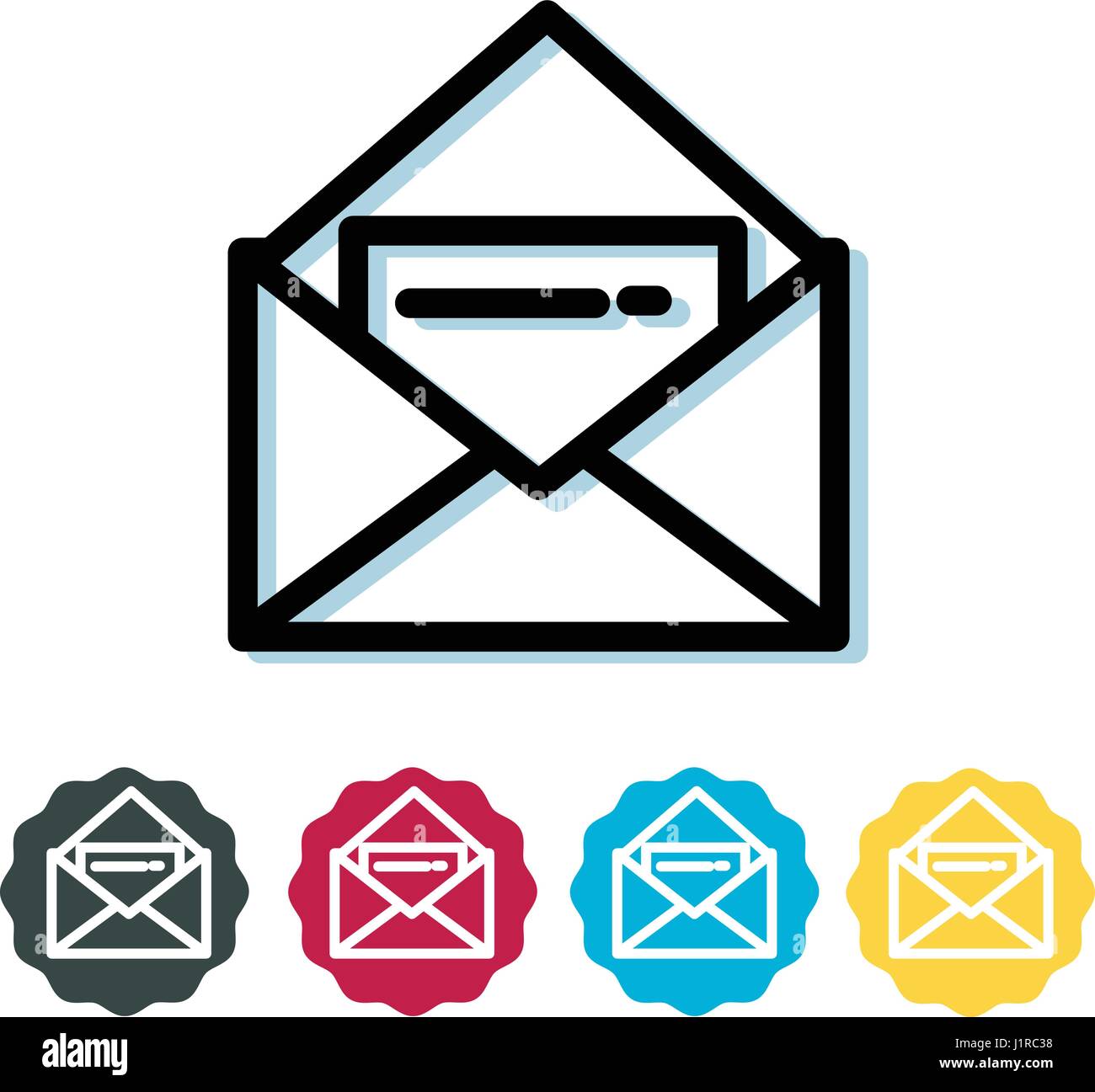 Letter Mail Icon as EPS 10 File Stock Vector Image & Art - Alamy