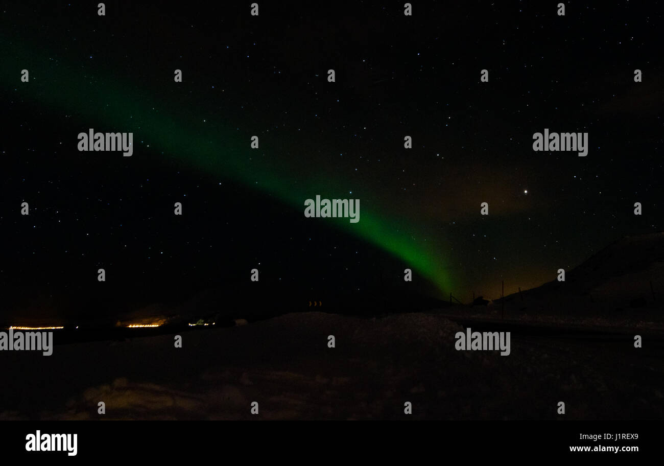 Northern Lights as seen on a February night in Norway Stock Photo - Alamy