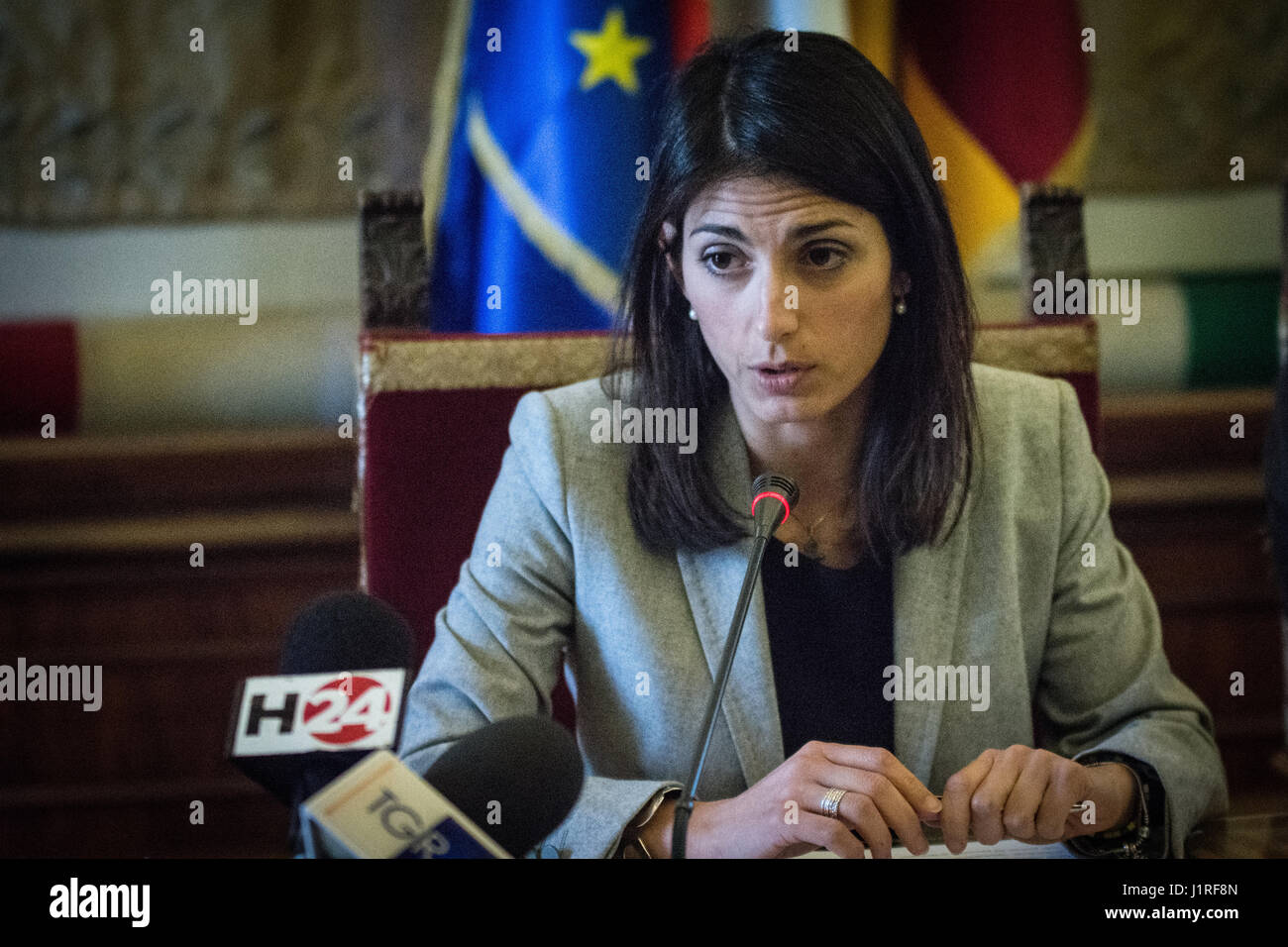Press conference of Mayor Virginia Raggi, has appealed to the Tar to ...