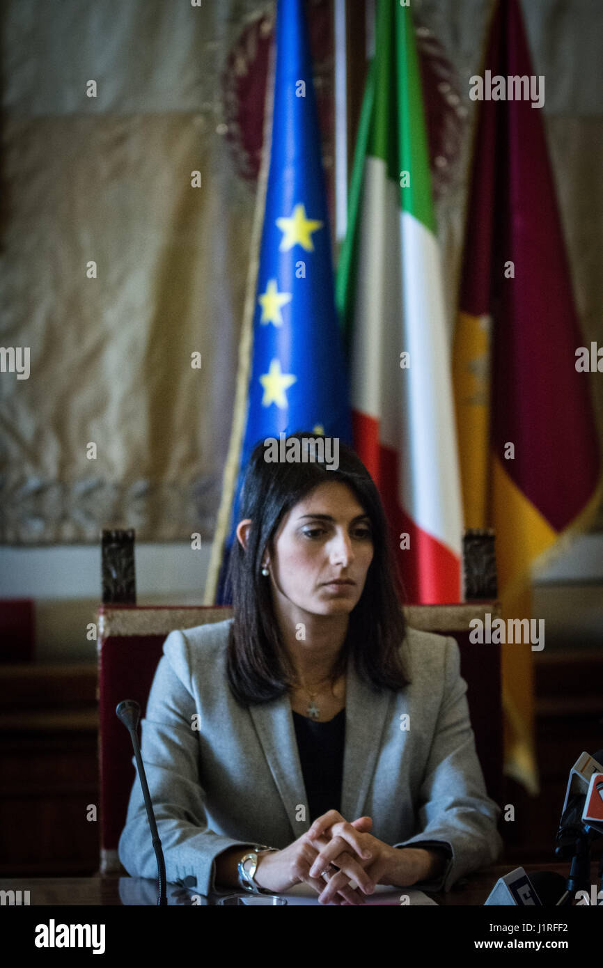 Press conference of Mayor Virginia Raggi, has appealed to the Tar to ...