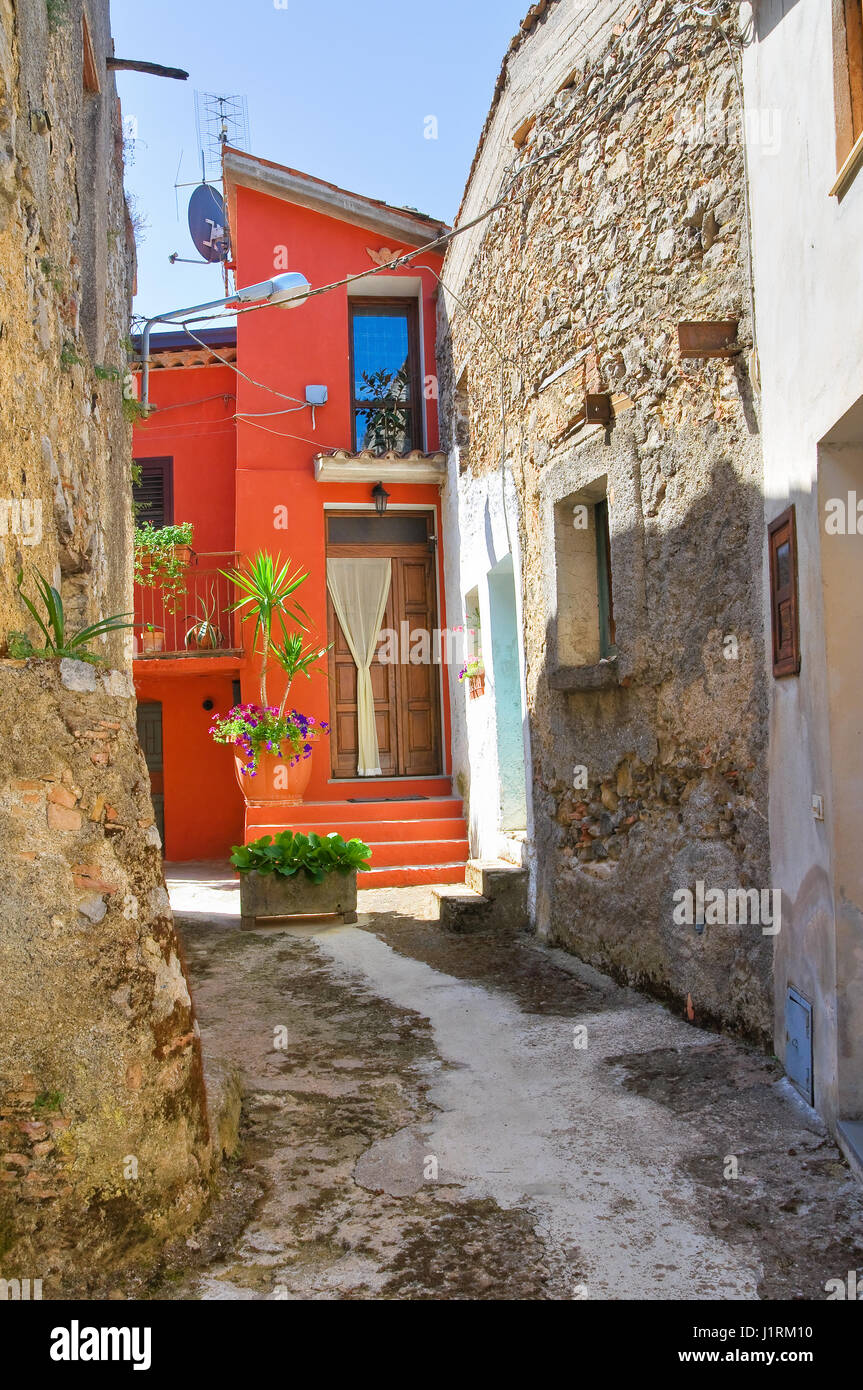 Alleyway. Viggianello. Basilicata. Italy Stock Photo - Alamy