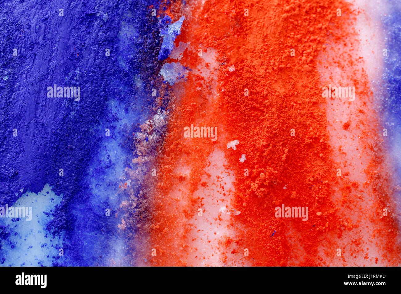 Beautiful Color Snow. Detail structure in snow Stock Photo - Alamy