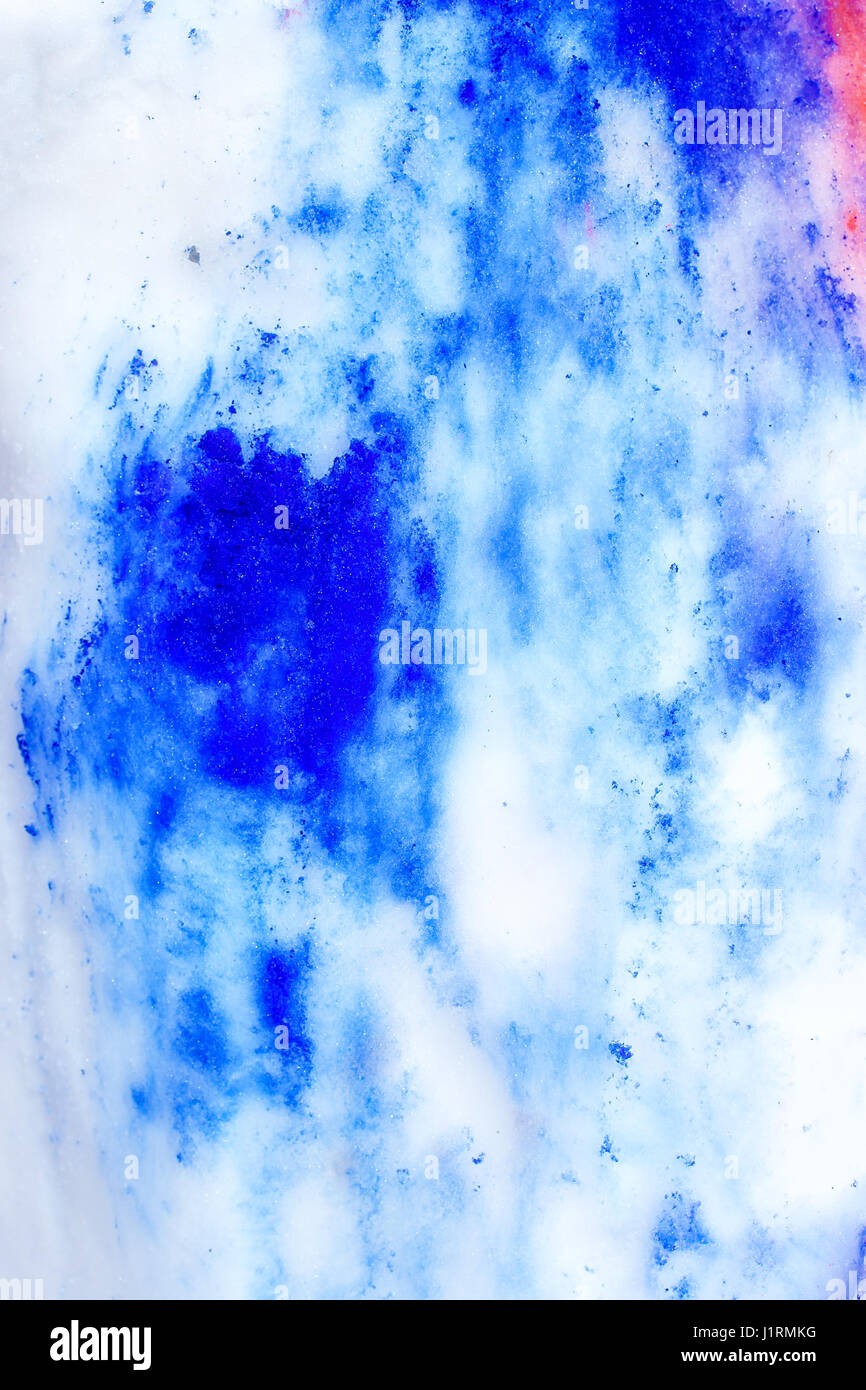Beautiful Color Snow. Detail structure in snow Stock Photo - Alamy