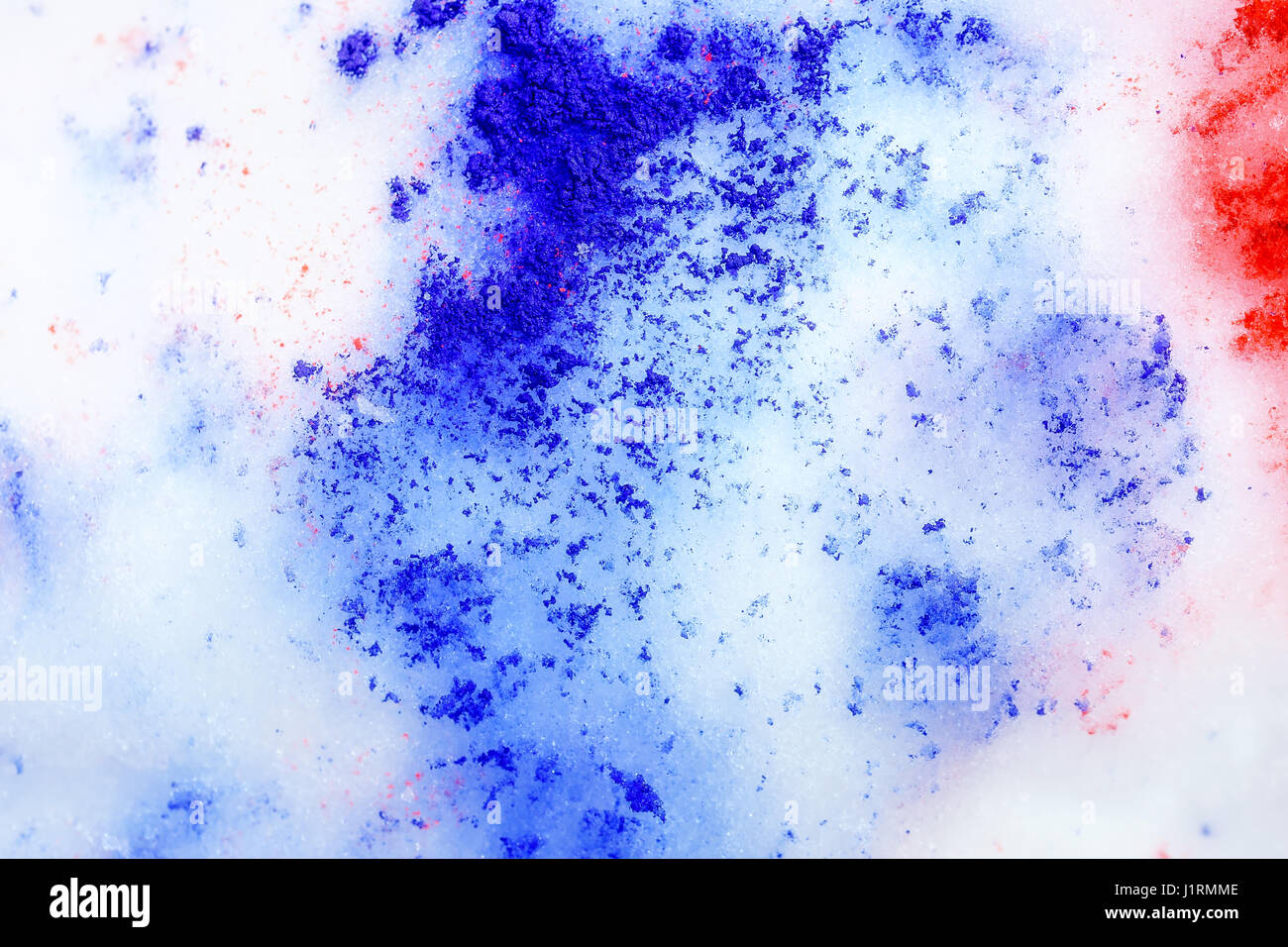 Beautiful Color Snow. Detail structure in snow Stock Photo - Alamy
